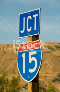 Junction I15 Interstate Sign - Legacy Images Photography